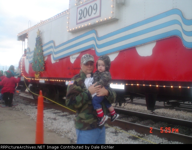 The KCS Christmas train's caboose